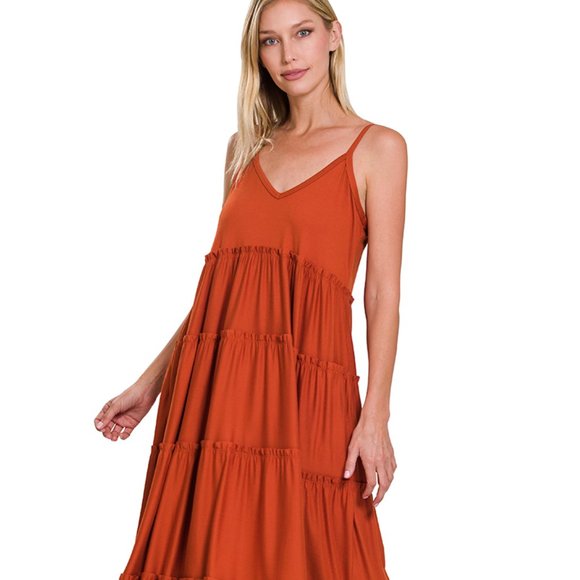 Zenana Outfitters | Dresses | Copper Zenana Maxi Dress | Poshmark